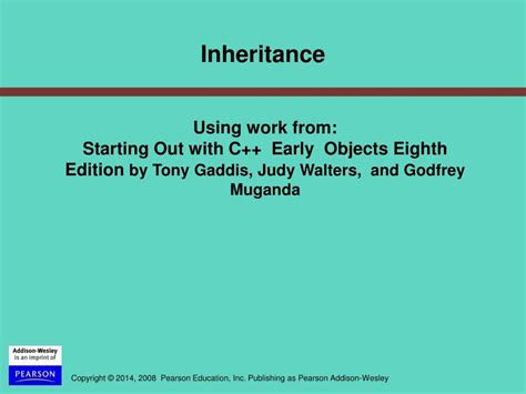 Ppt Inheritance In C Concepts And Implementation Powerpoint