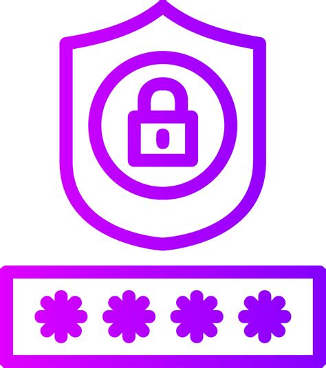 Password Protection Linear Gradient Icon 39486811 Vector Art At Vecteezy