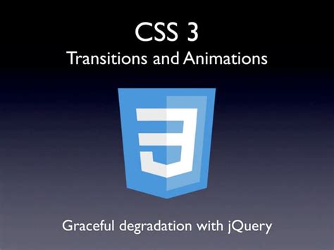 Css3 Transitions And Animations Graceful Degradation With Jquery Ppt