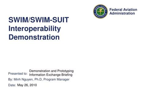 Ppt Swimswim Suit Interoperability Demonstration Powerpoint