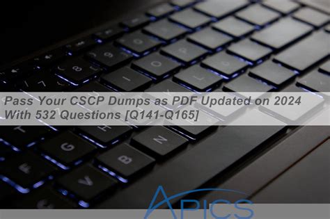 Pass Your CSCP Dumps As PDF Updated On With Questions Q Q DumpsTests