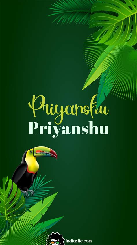Jungle Theme Story Image With Priyanshu Name