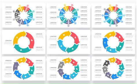 Circle Process Customized Layout Infographics Etsy