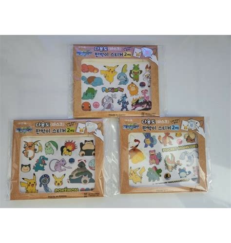 포켓몬 타투스티커 마스크스티커 포켓몬스터 캐릭터 판박이 문신 헤나 티몬
