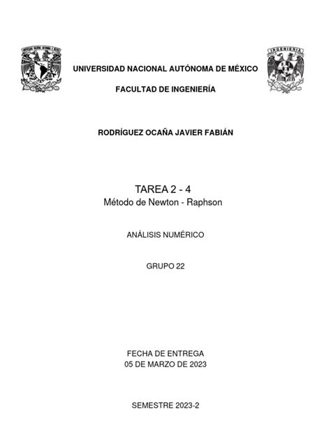 Metodo De Newton Raphson Pdf