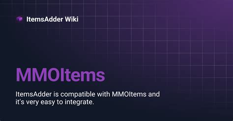 Mmoitems Itemsadder Wiki