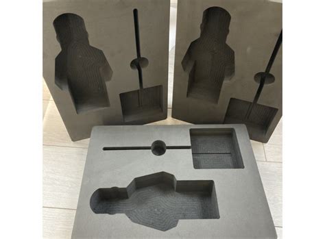 Football Awards Trophy Stored Using Cnc Foam Cases And Enclosures