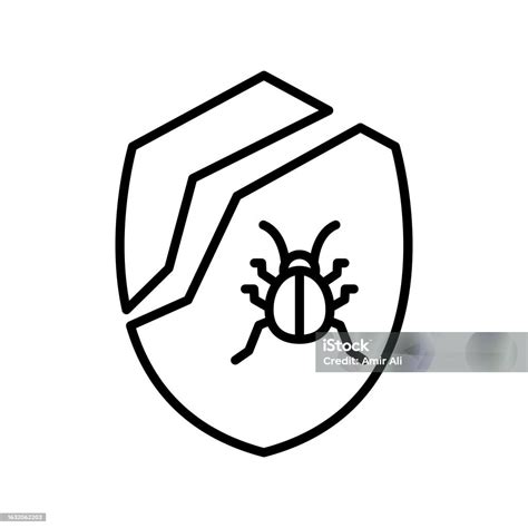 깨진 방패 아이콘 0명에 대한 스톡 벡터 아트 및 기타 이미지 0명 깨짐 방패 Istock