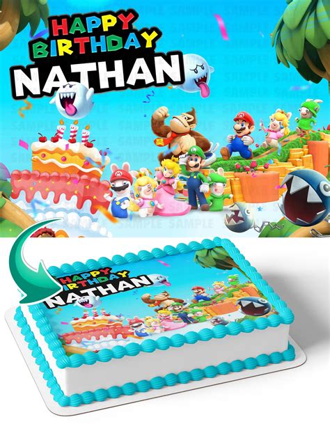 Super Mario Bros Sm Edible Cake Toppers Edible Cake Topper Corp