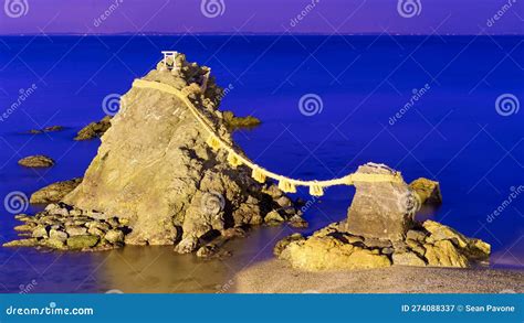 Meoto Iwa Rock Of Ise Japan Stock Image Image Of Meotoiwa Nature