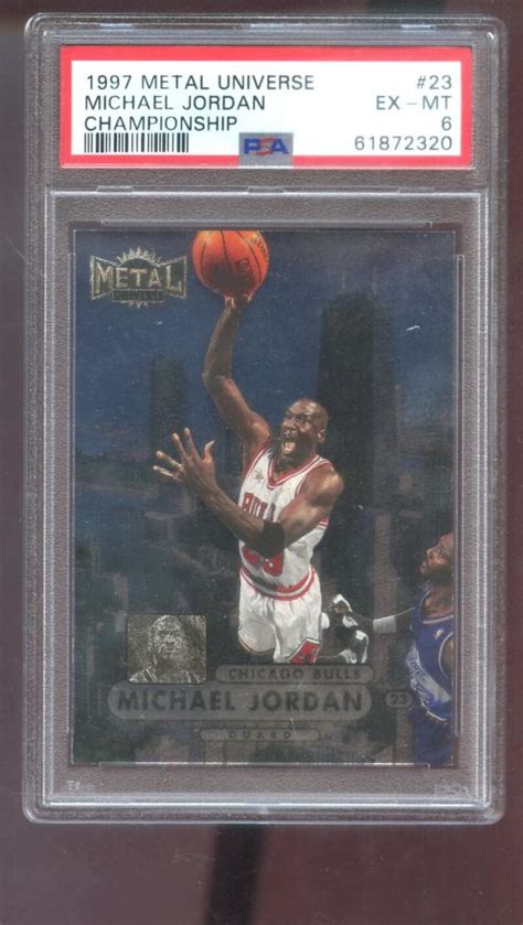 1997 98 Skybox Metal Universe 23 Michael Jordan Psa 6