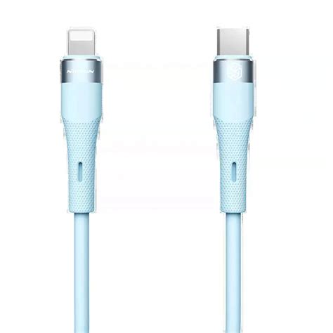 Зарядный кабель Nillkin Type C To Lightning Cable Flowspeed Usb Type C Lightning 1 2м Синий