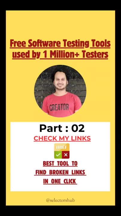 Selectorshub On Linkedin Selectorshub Freetestingtools Testingtutorial Checkmylinks