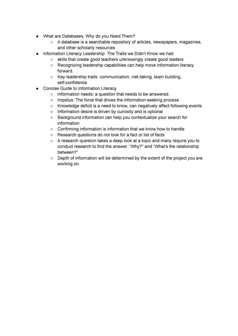 Module One Notes What Are Databases Why Do You Need Them A Database