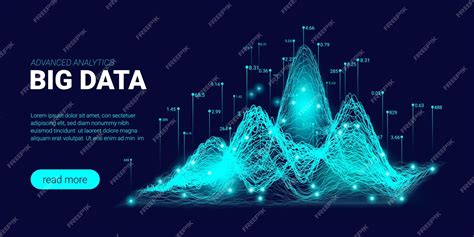 Premium Vector Information Background With Big Data Stream Abstract Visualization