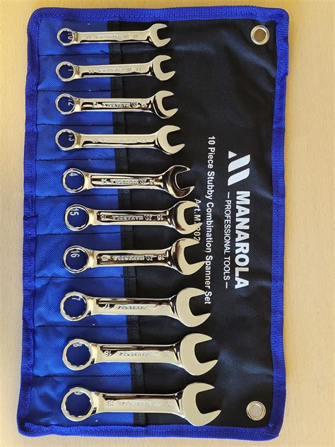 10 Piece Stubby Combination Spanner Set Irish Tools Shop