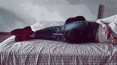 Scissors In Jeans And Red Ugg Boots Ava Krass Clips4sale