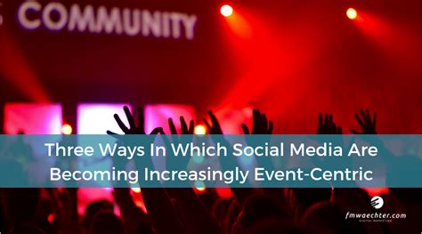 Three Ways In Which Social Media Are Becoming Increasingly Event
