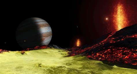 Jupiters Moon Io Erupts Distant Nasa Spacecraft Captures Breathtaking