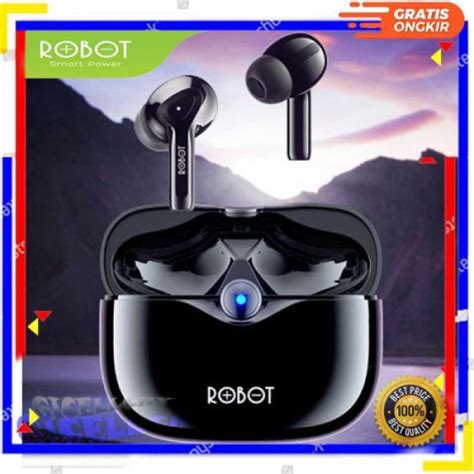 Promo HEADSET ROBOT AIRBUDS T30 EARBUDS HEADSET BLUETOOTH 5 3 TWS WIRELESS E