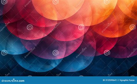 Abstract Colorful Overlapping Circles Background Stock Image Image Of