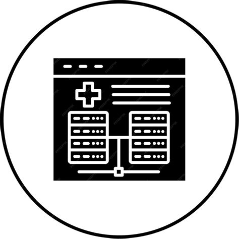Premium Vector Online Database Icon Premium Vector Online Database Icon