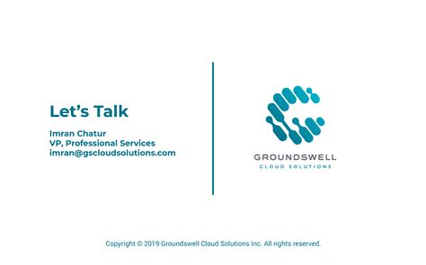 Salesforce Consultant Groundswell Cloud Solutions