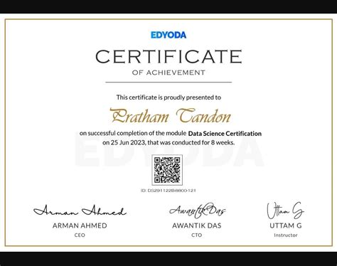 Digital Python Datascientist Edyoda Thankyou Pratham Tandon