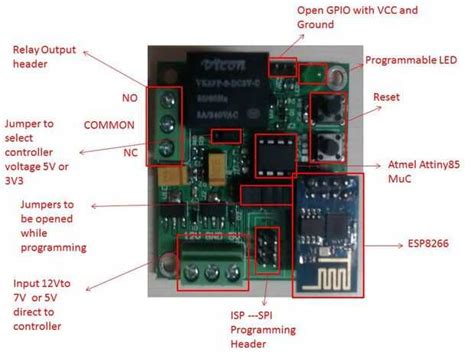 tablero de interruptor de la wifi o el enchufe inteligente con esp8266 attiny 85 and sensor pir