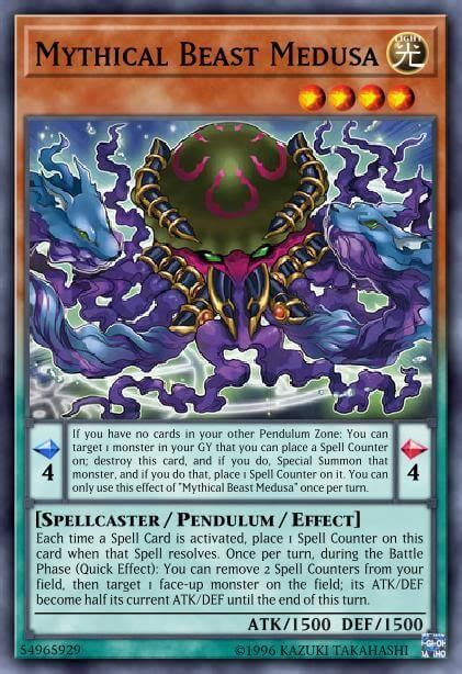 Mythical Beast Medusa Card Information Yu Gi Oh Database