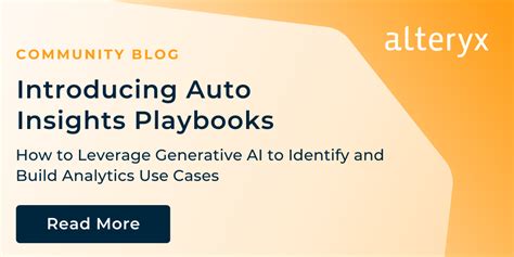 Introducing Alteryx Auto Insights Playbooks Alteryx Community