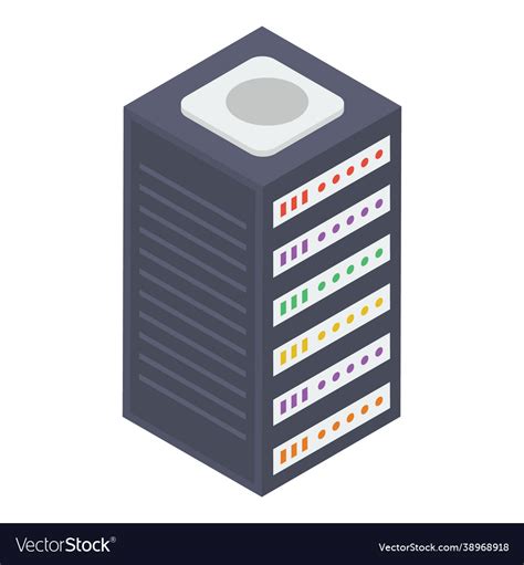 Data Server Rack Royalty Free Vector Image Vectorstock