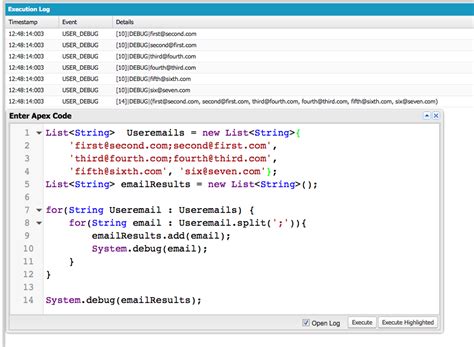 Apex Split By Semicolon Of A String Not Working Salesforce Stack