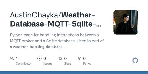 github austinchayka weather database mqtt sqlite interfacing python code for handling