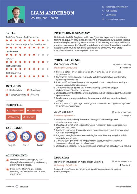 10 QA Engineer Resume Samples Templates For 2025