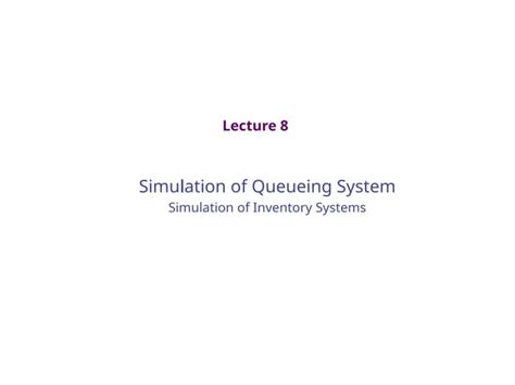 simulation and queuing system new spaper seller problem ppt