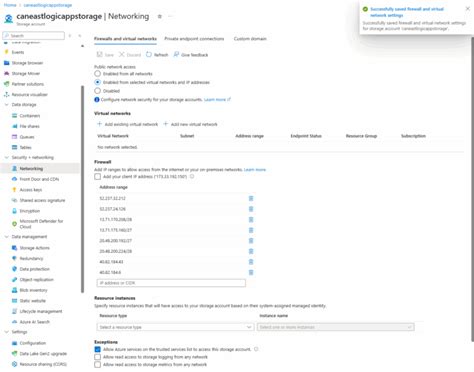 Understanding Logic App Networking Access To Storage Account Located In The Same Region
