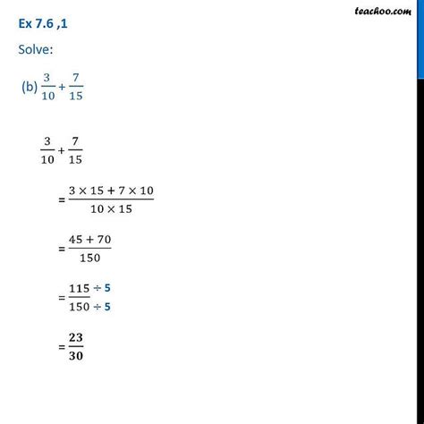ex 7 6 1 solve a 2 3 1 7 b 3 10 7 15 c 4 9 2 7 d 5 7