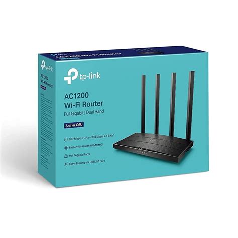 TP Link AC1200 Wi Fi Router Full Gigabit Dual Band Archer C6U Royal Computer Solution