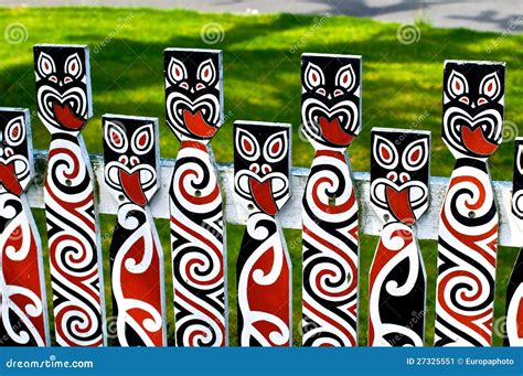 Maori Art Fence Royalty Free Stock Image 51050584