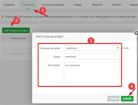 [docker module] docker compose to build your own nextcloud private