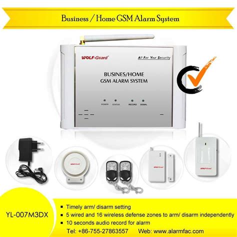 Wireless Gsm Security System With Intercom Yl 007m3dx Wolfguard China Manufacturer Alarm