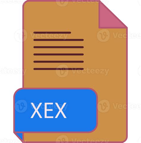 Xex File Extension Icon Rounded Lines And Crisp Corners Art 57326179 Png