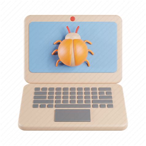 Laptop Bug Device Technology Internet Monitor 3d Illustration Download On Iconfinder