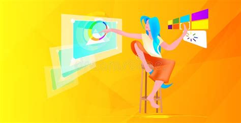 Developer Or Graphic Designer Creating Website Ui Interface Web