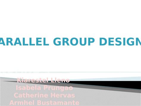pptx parallel group designs dokumen tips