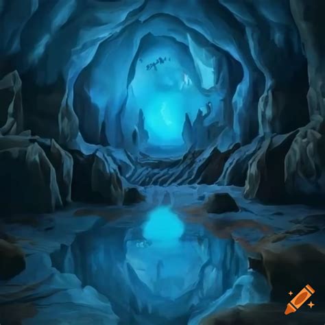 Detailed Battle Map For Dungeons And Dragons In A Cave