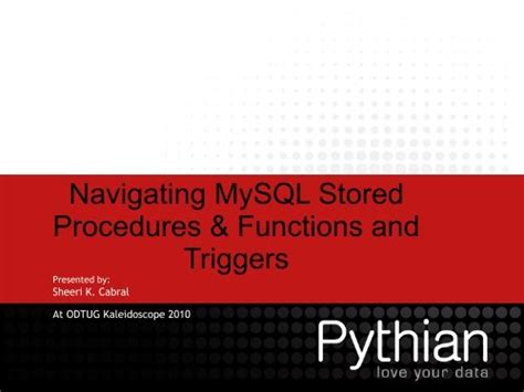 Navigating Mysql Stored Procedures And Functions And Triggers