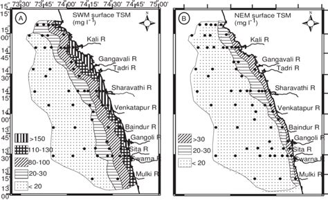 Measured Tsm Patterns During Swm And Post Monsoon Download