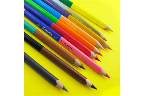Цветные карандаши Kores Duo Jumbo 24 цвета трехгранные с точилкой 1334937 выгодная цена